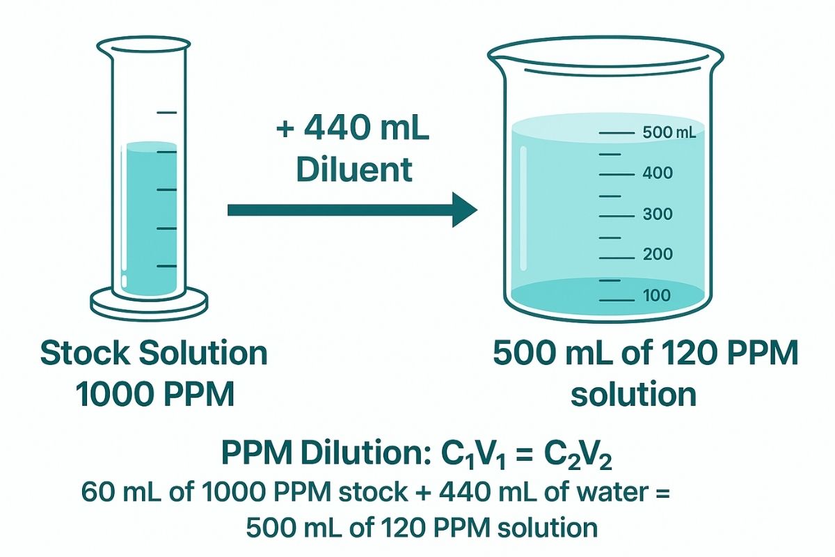 PPM Dilution Calculator - Parts Per Million Calculator | PPM Calculator