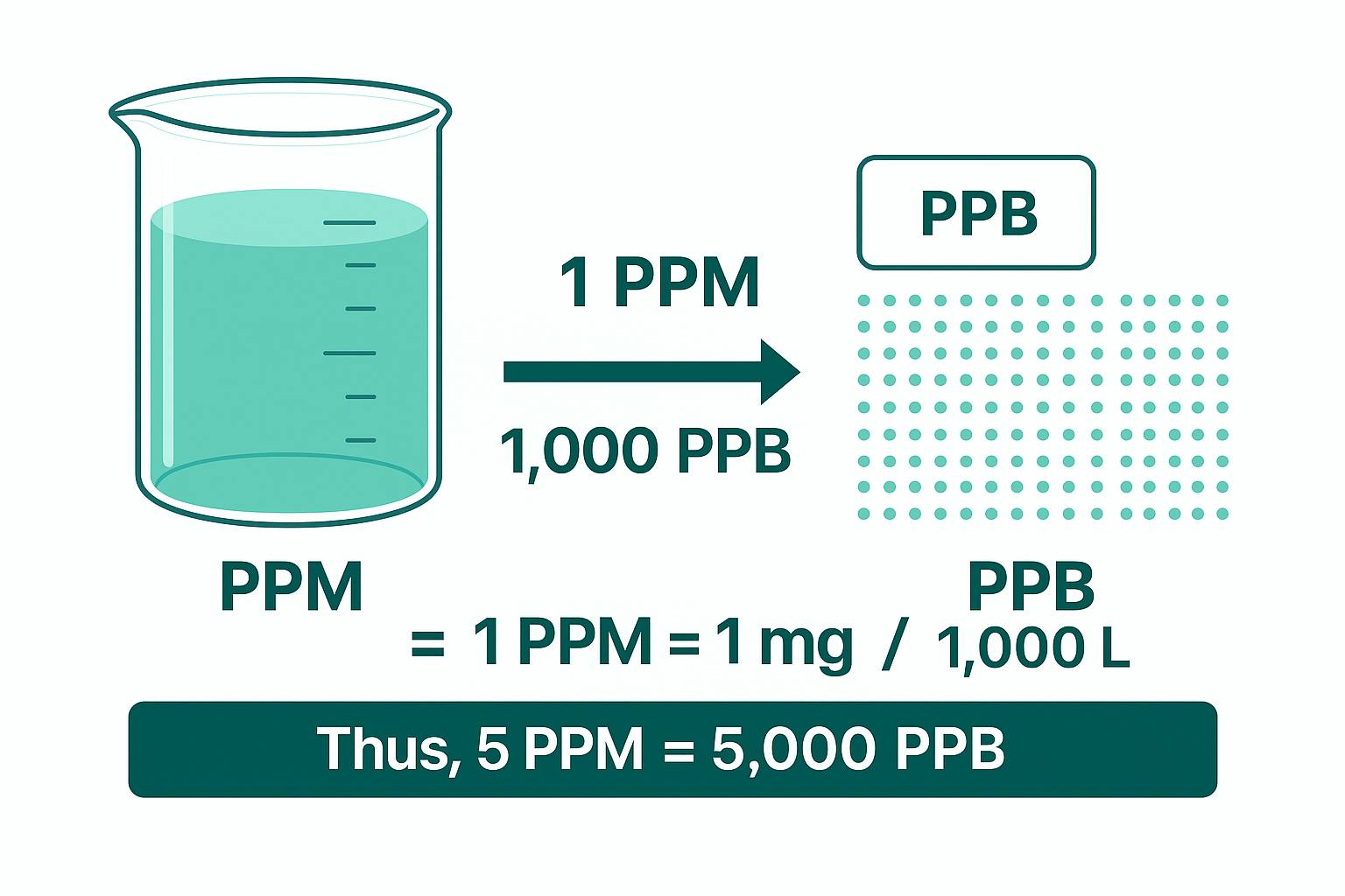 PPM To PPB Converter Parts Per Million To Parts Per Billion Tool PPM To PPB Converter Parts Per Million To Parts Per Billion Tool