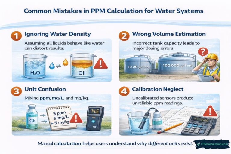 PPM Calculation In Water Treatment And Purification