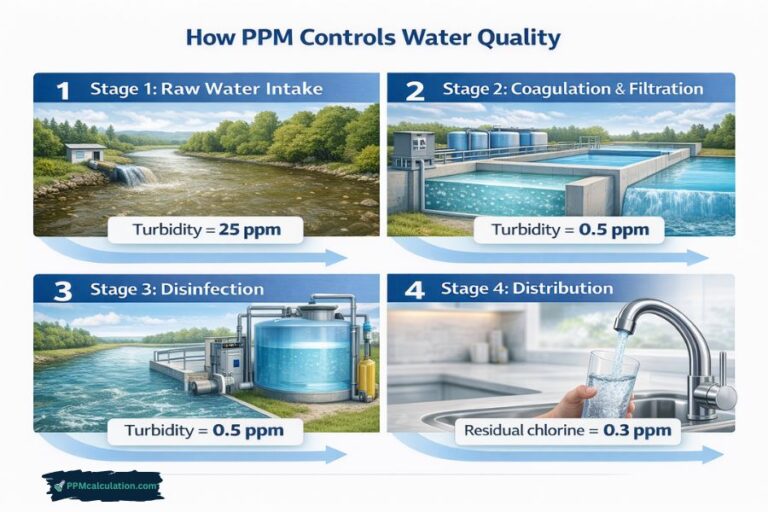 PPM Calculation In Water Treatment And Purification